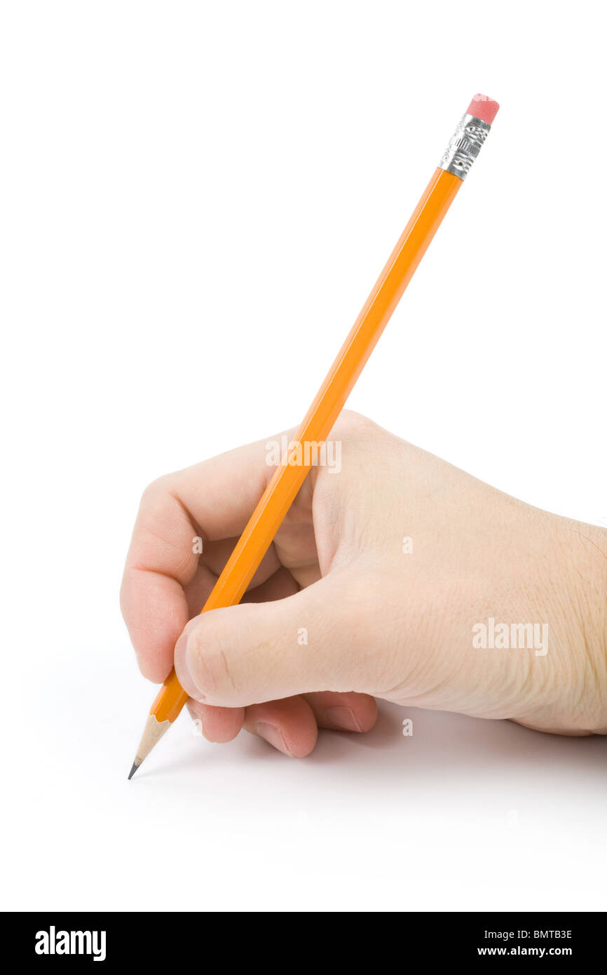 Hand pencil Cut Out Stock Images & Pictures - Alamy