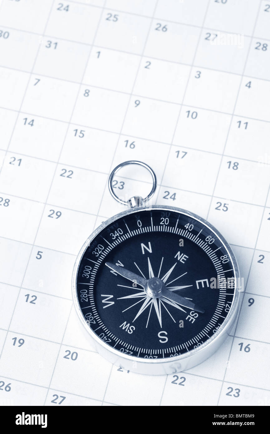 Compass calendar hi-res stock photography and images - Alamy