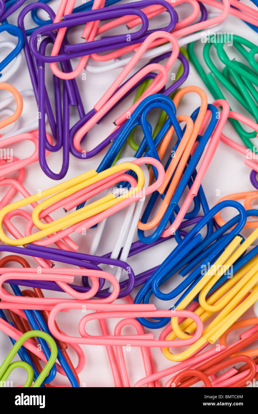 Paper Clip close up for background Stock Photo - Alamy
