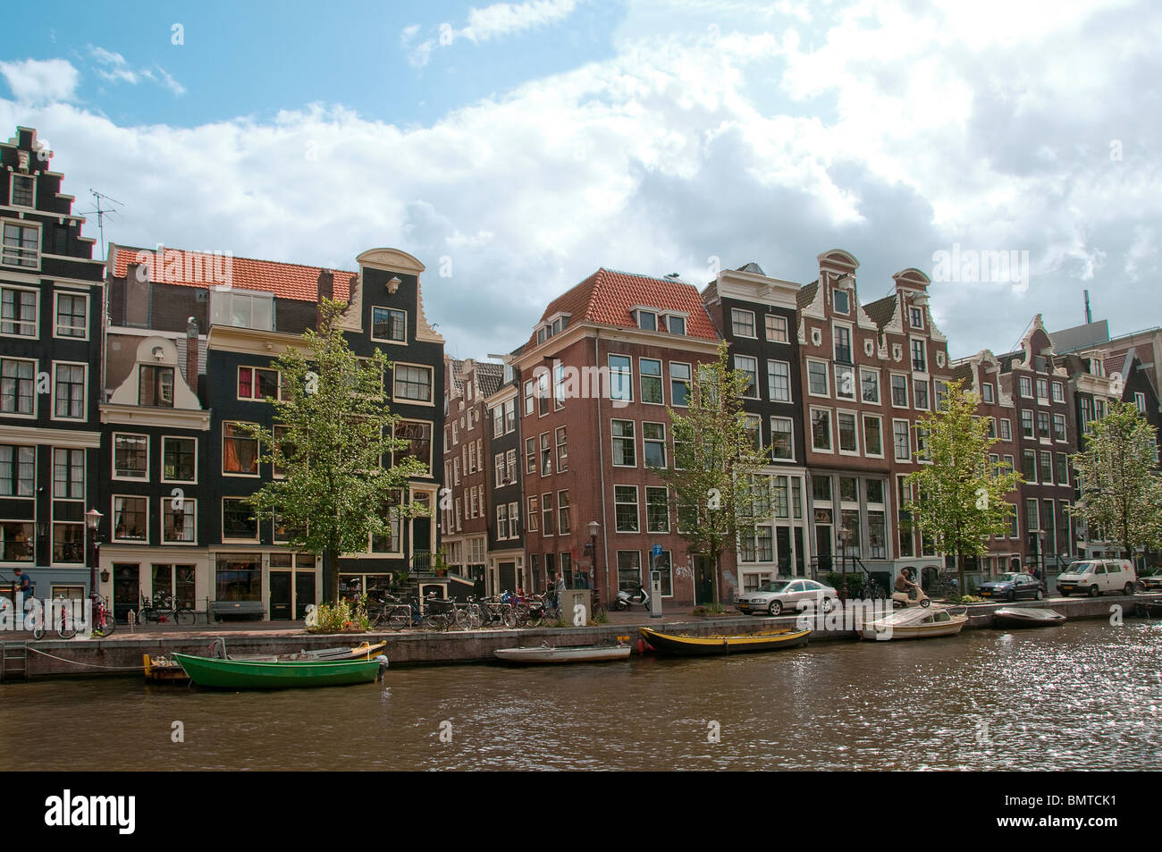 Amsterdam Channel Panorama Stock Photo - Alamy