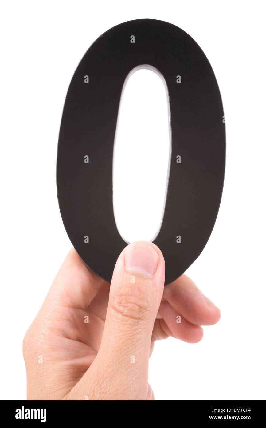 number 0 with white background Stock Photo - Alamy