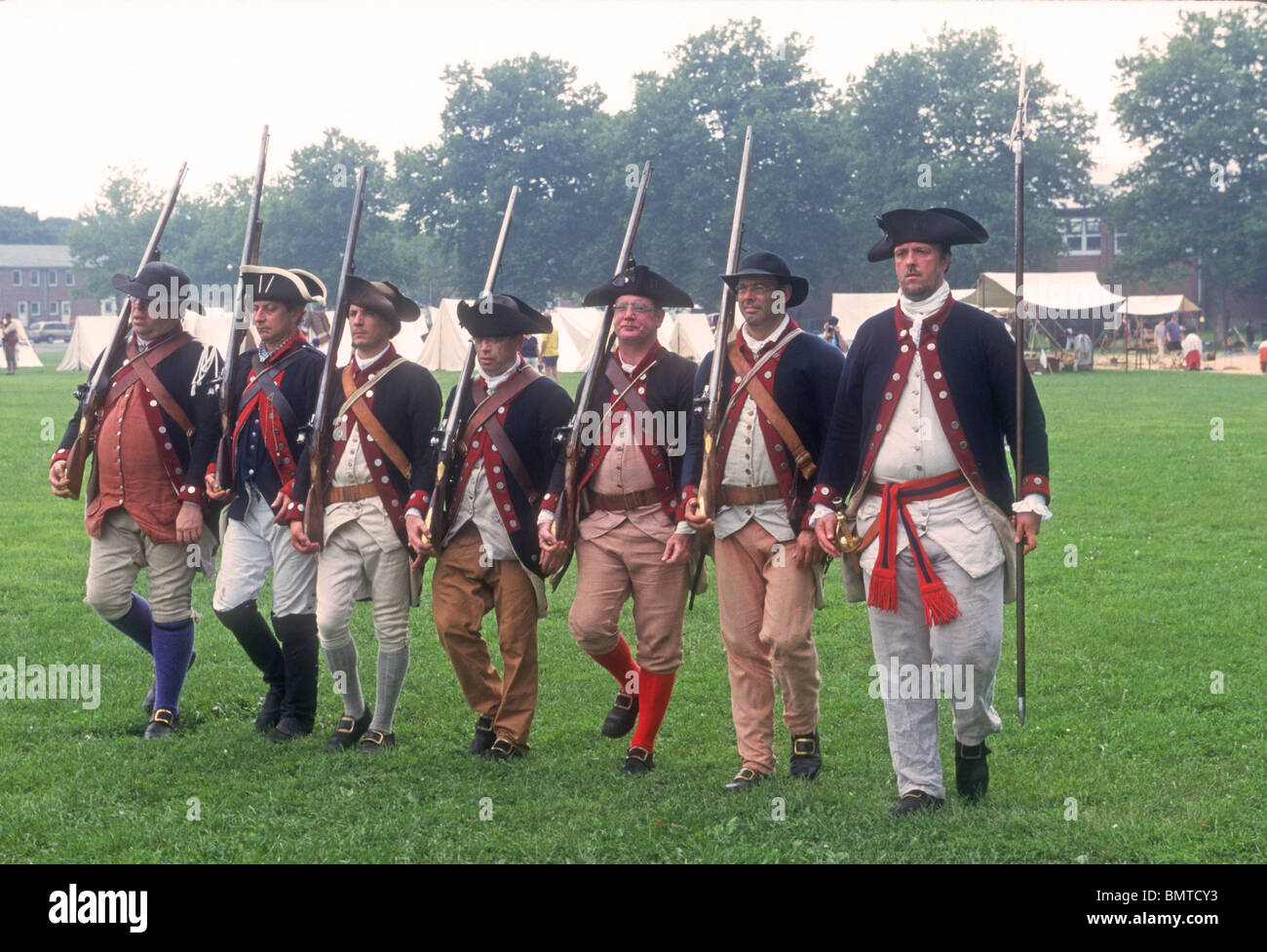 Battle of Long Island reenactment Brooklyn New York Stock Photo - Alamy