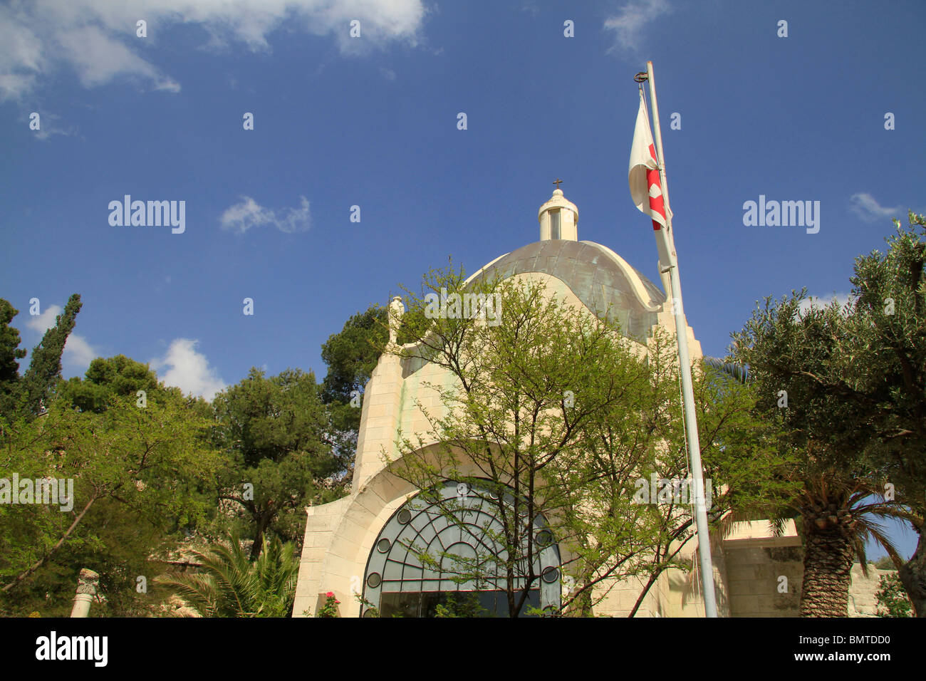 Israel, Jerusalem, Dominus Flevit Church on the Mount of Olives Stock ...