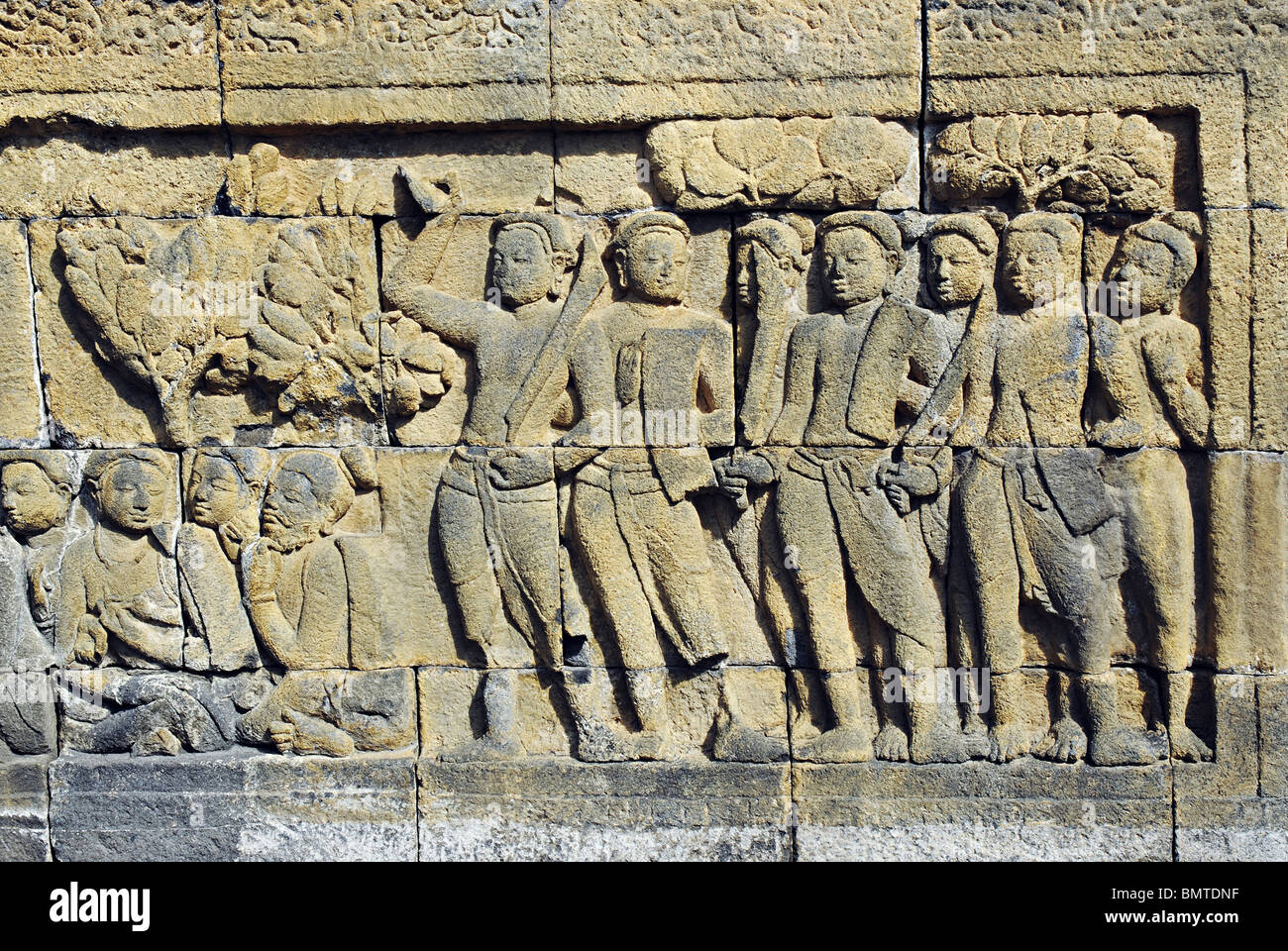 Indonesia-Java-Borobudur, Reclining human figures Stock Photo - Alamy