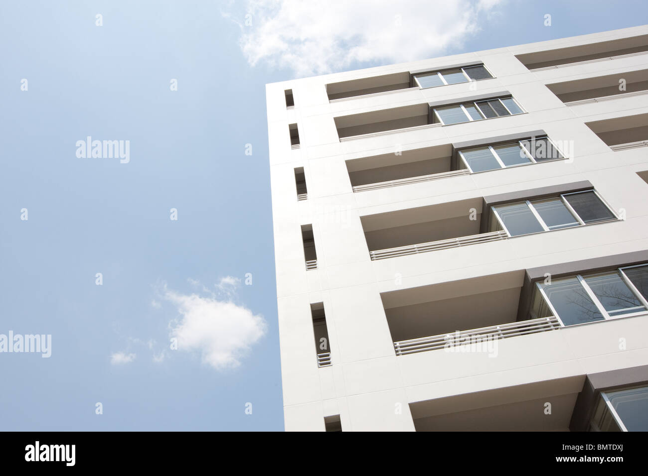 'Muji Village' apartment block building in Tsudanuma, Tokyo, Japan ...