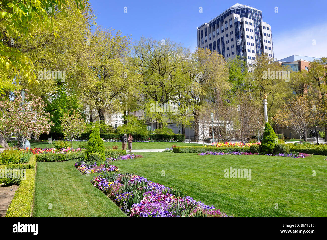 Flower garden, Salt Lake City, Utah, USA Stock Photo - Alamy