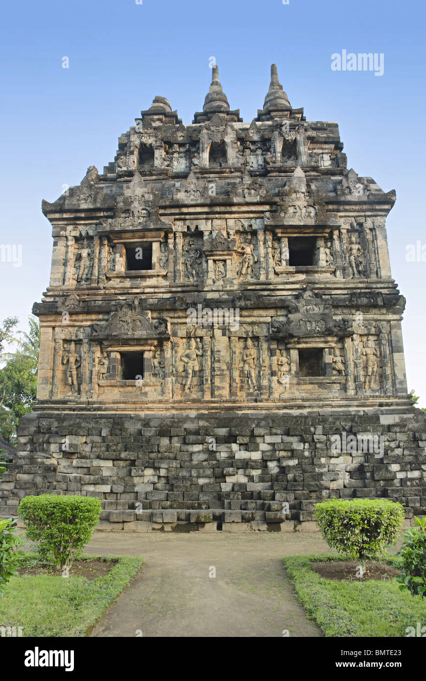 Indonesia-Java Candi Kalasan, General-View from South Stock Photo - Alamy
