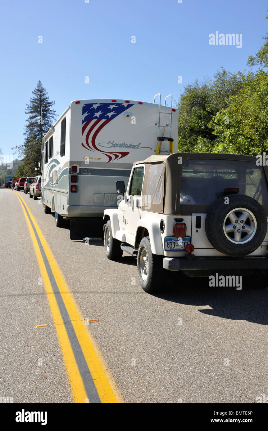 RV on the Coastal Highway Route 1, California , USA Stock Photo - Alamy