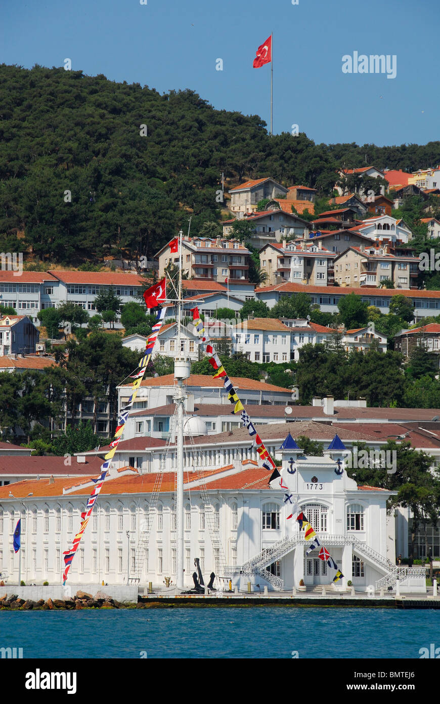 ISTANBUL, TURKEY. A view of the Turkish Naval Academy (Deniz Lisesi) on ...