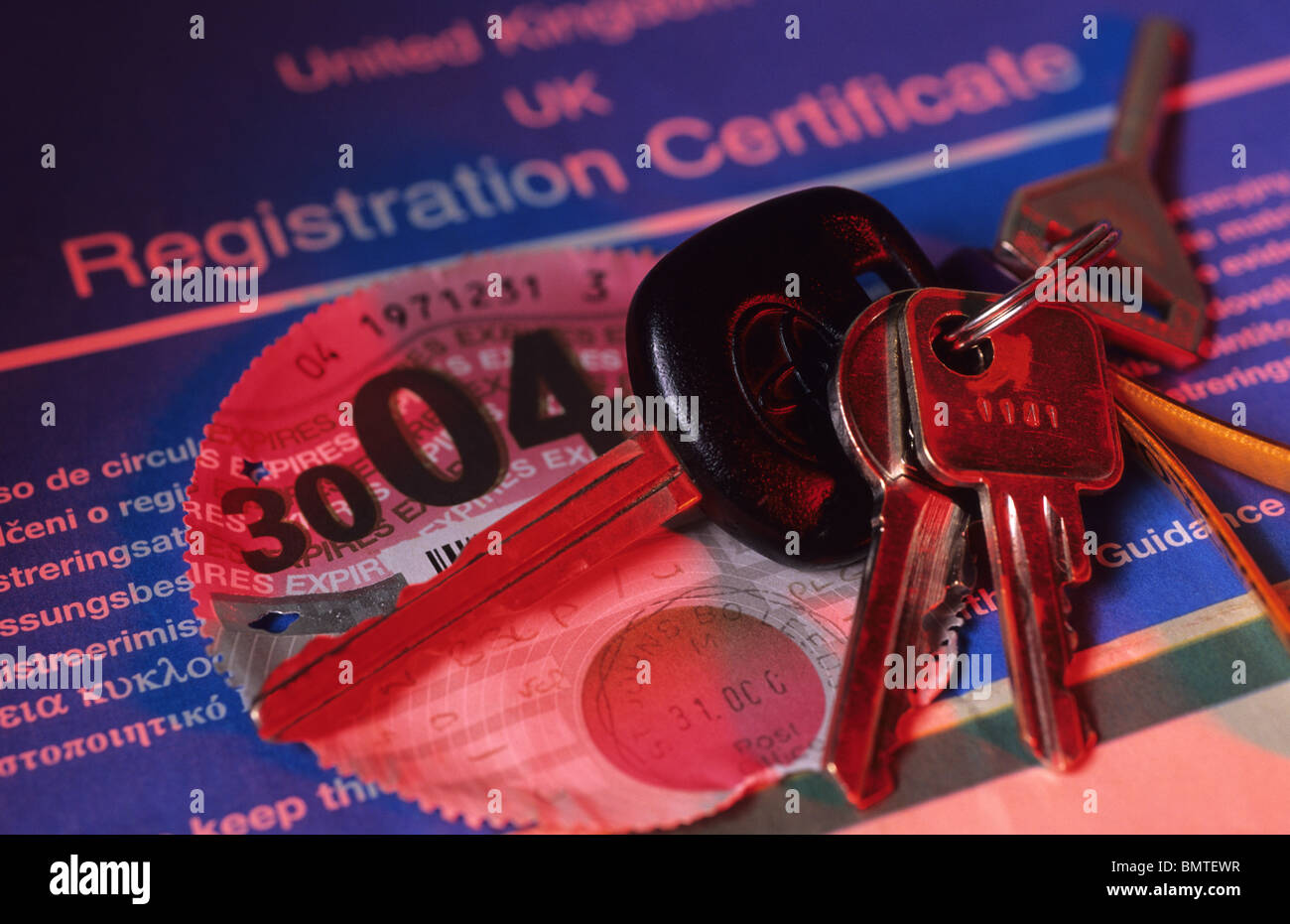 Vehicle registration document hi-res stock photography and images - Alamy