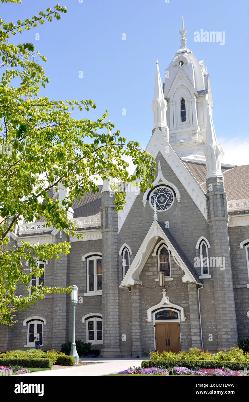 Assembly Hall at Temple Square complex housing Temple and other Mormon ...