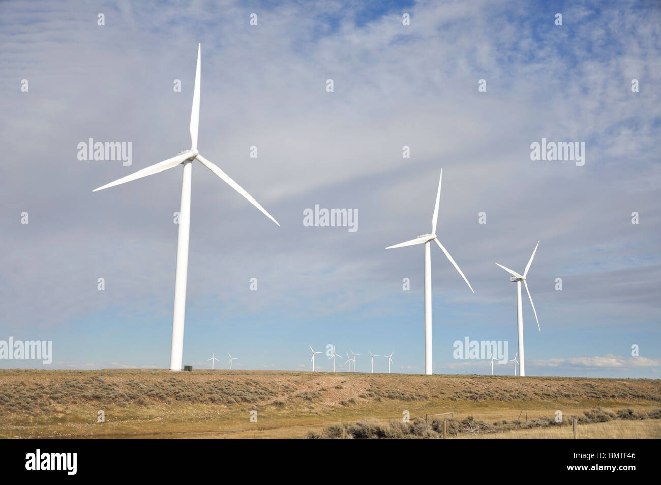 Wyoming windmills, USA Stock Photo - Alamy