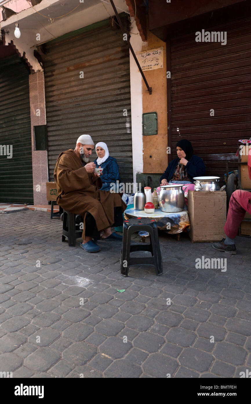 Morning tea. Marrakech. Morocco. Africa Stock Photo - Alamy