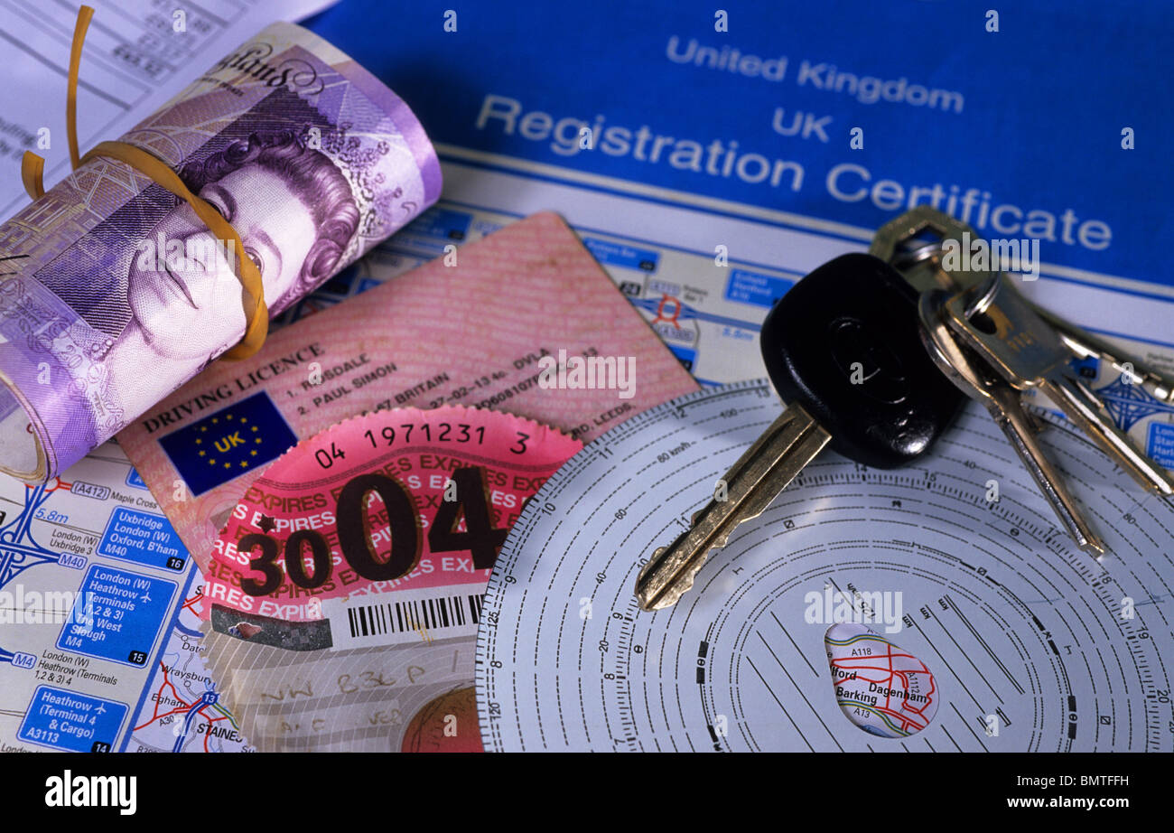 Vehicle registration document hi-res stock photography and images - Alamy