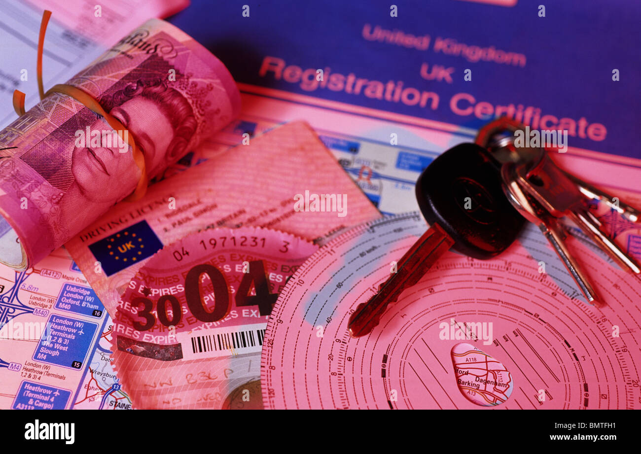 Vehicle registration document hi-res stock photography and images - Alamy