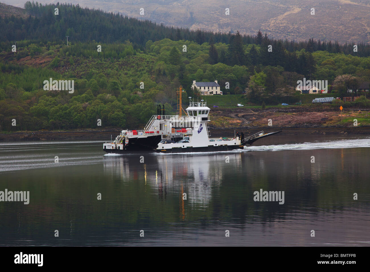 The Corran Ferry crossing Loch Linnhe in Scotland Stock Photo - Alamy