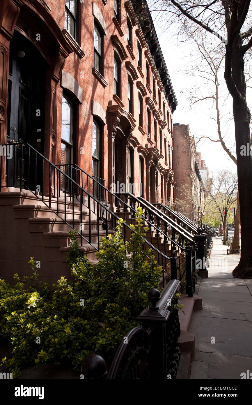 Brownstones in Greenwich Village, NYC Stock Photo - Alamy