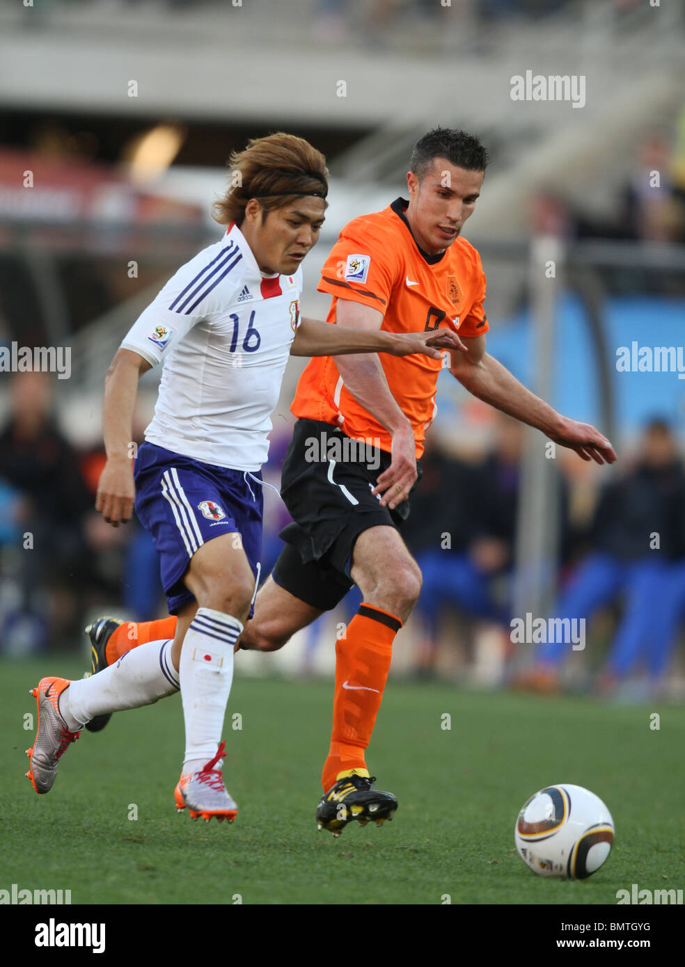 YOSHITO OKUBO & ROBIN VAN PERS NETHERLANDS V JAPAN DURBAN STADIUM ...
