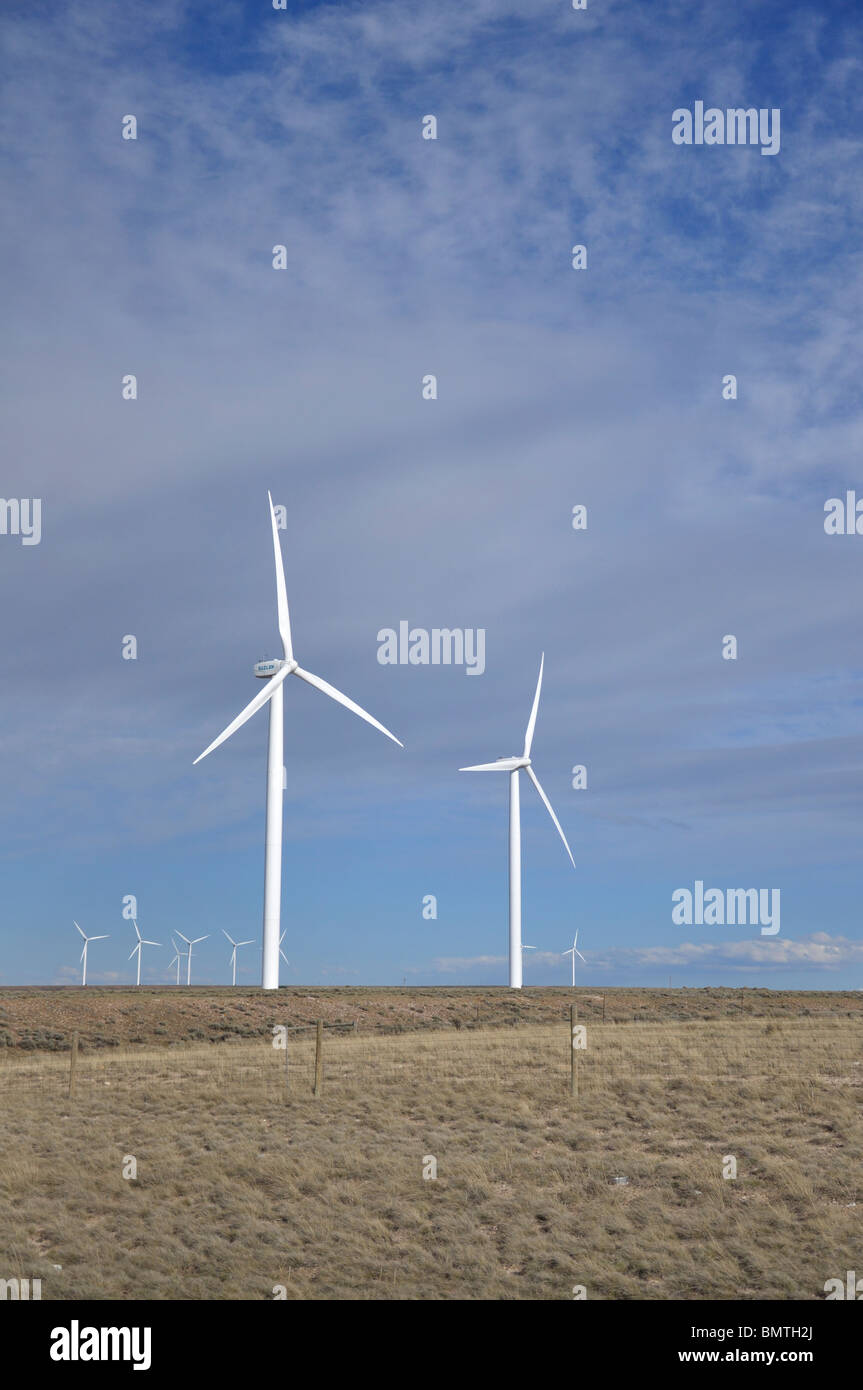 Wyoming windmills, USA Stock Photo - Alamy