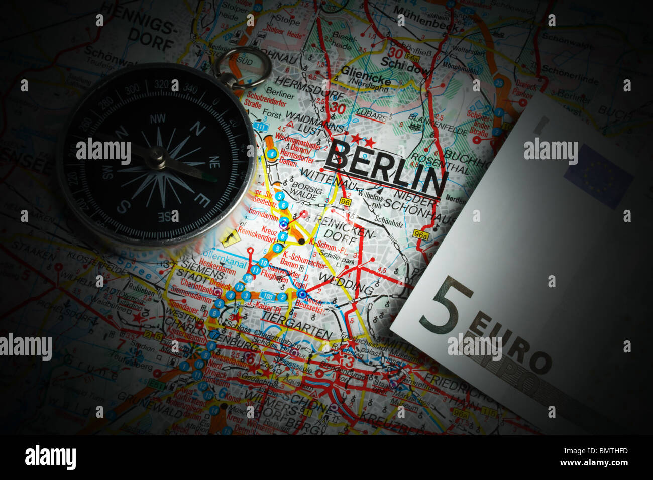 East and west germany map hi-res stock photography and images - Alamy