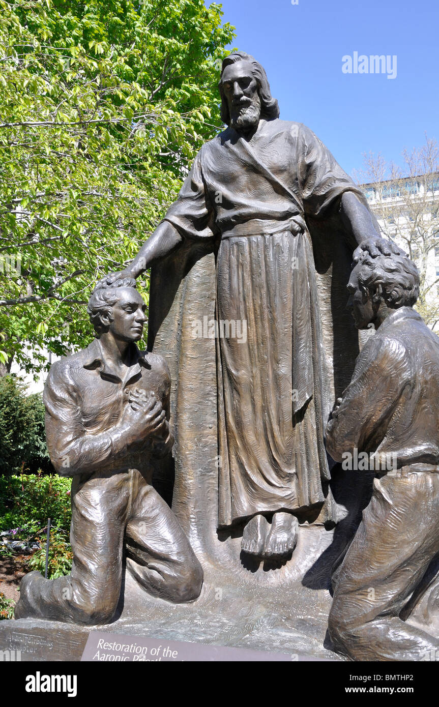 Ordination of Aaronic priesthood to Joseph Smith and Oliver Cowdery ...