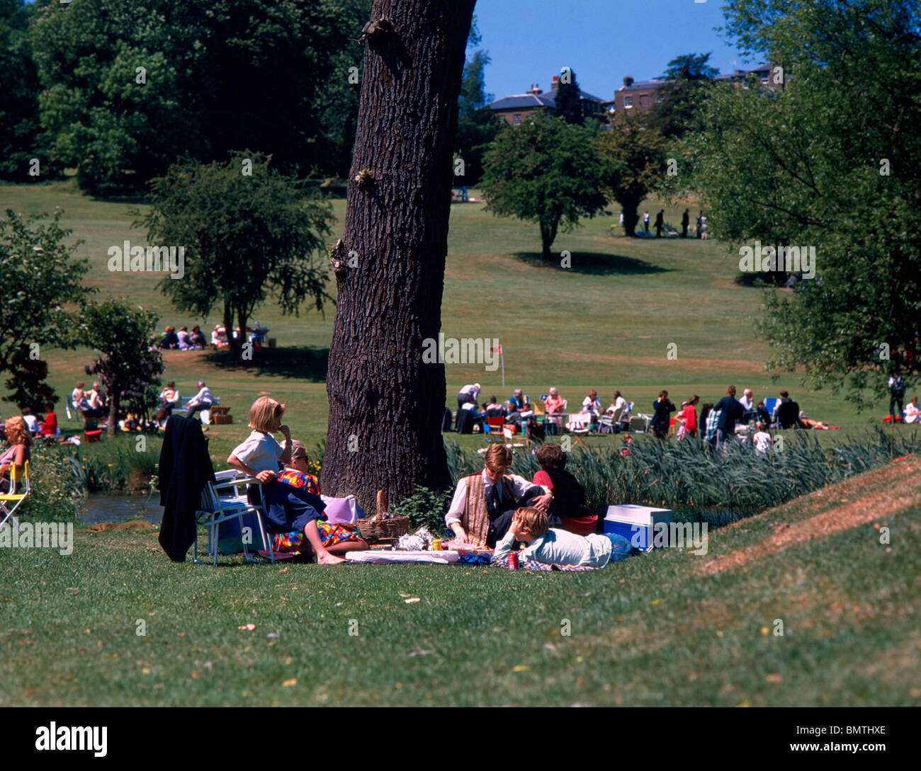Harrow School speech day 1980's. Picnics on the school golf course ...