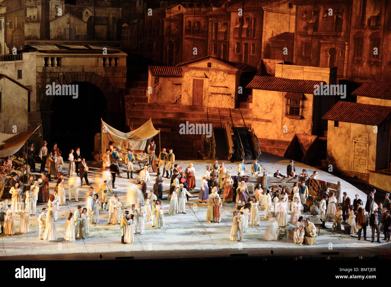 Carmen by Bizet, performance at Arena, Verona, Italy Stock Photo - Alamy