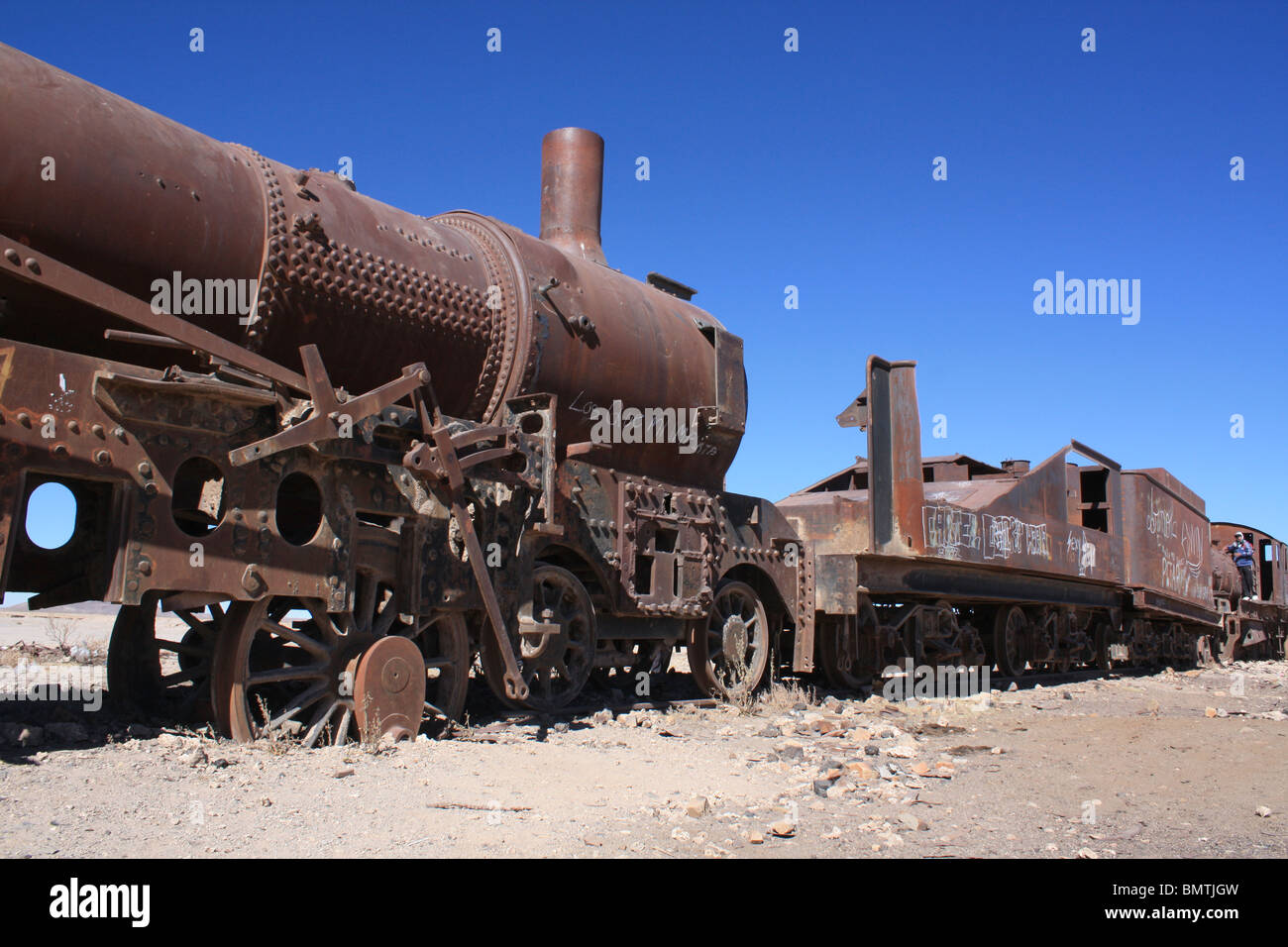Train cemetery, Uyuni, Bolivia Stock Photo - Alamy