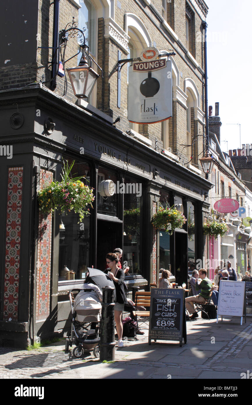 The Flask pub Hampstead London June 2010 Stock Photo - Alamy