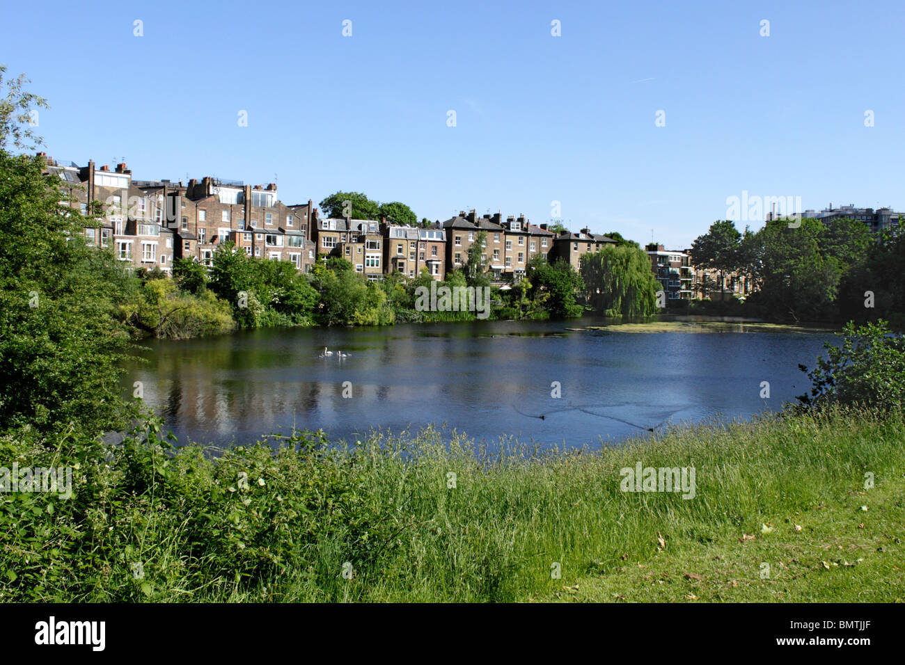 Highgate ponds Hampstead Heath London Stock Photo - Alamy