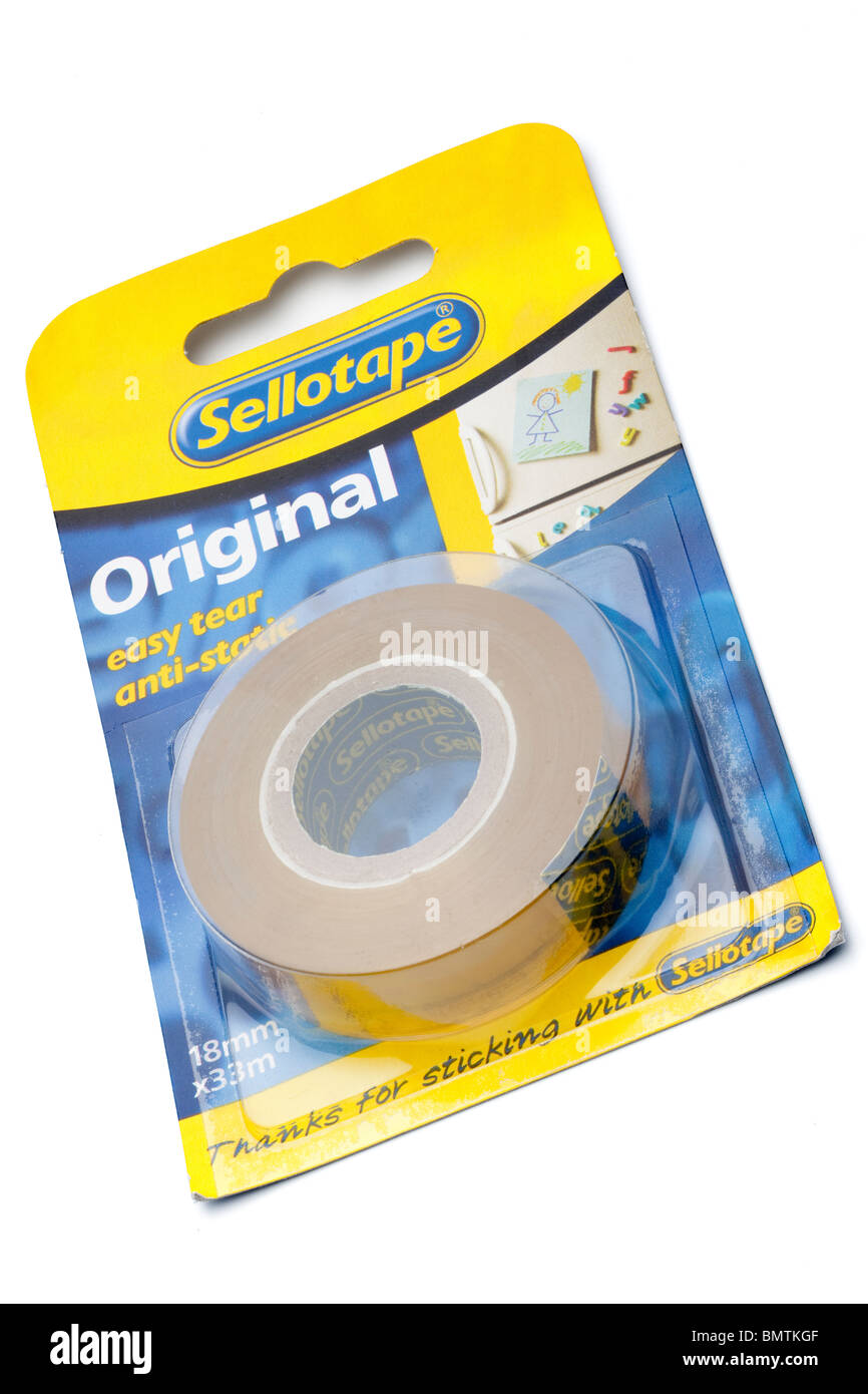 Packet of original Sellotape sticky tape Stock Photo - Alamy