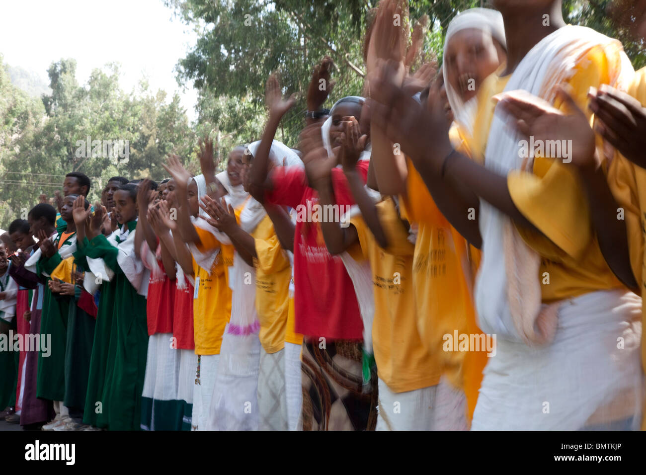 Africa. Ethiopia. Gonder. Timkat festival Stock Photo - Alamy
