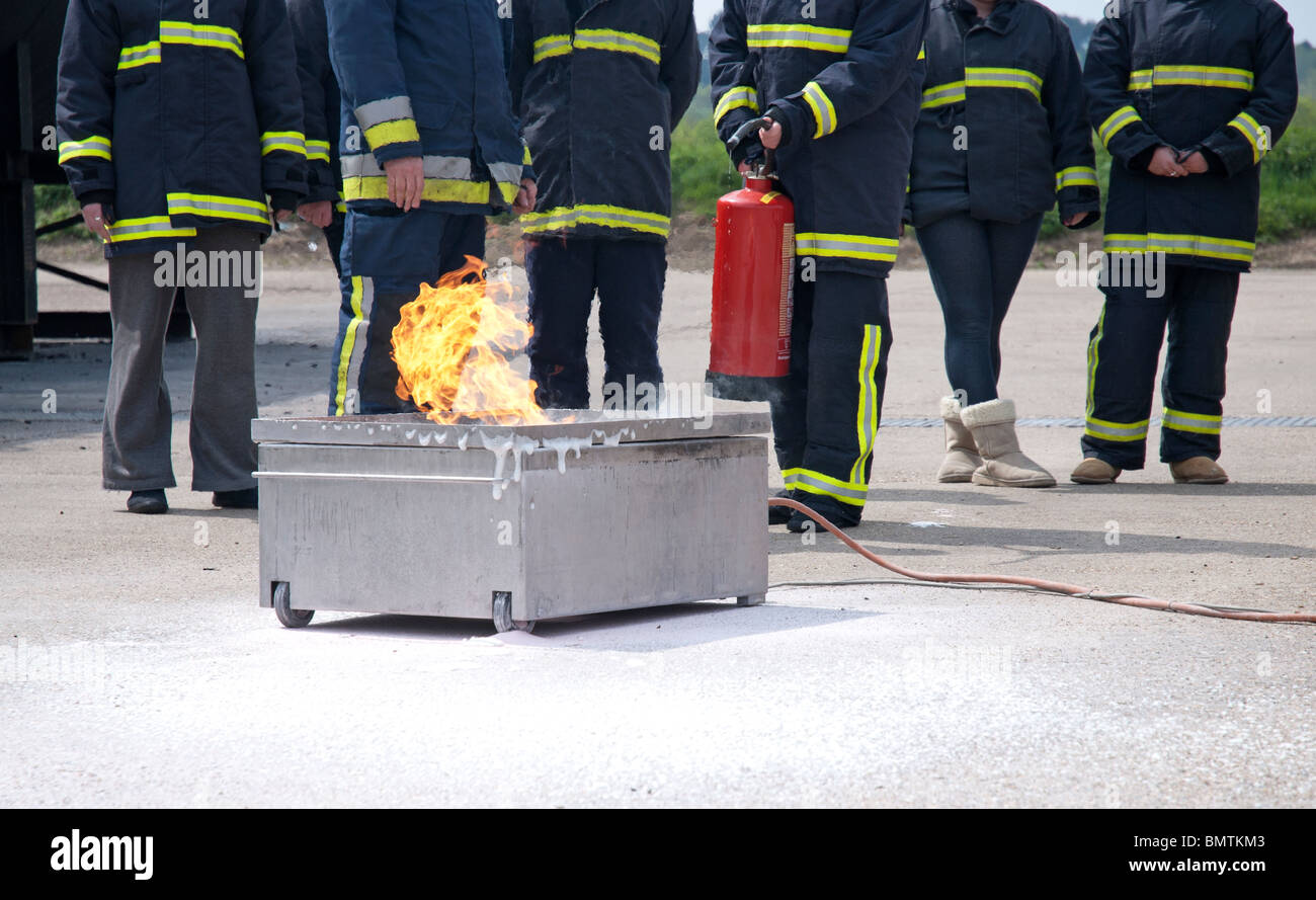 Training day fire service Stock Photo - Alamy