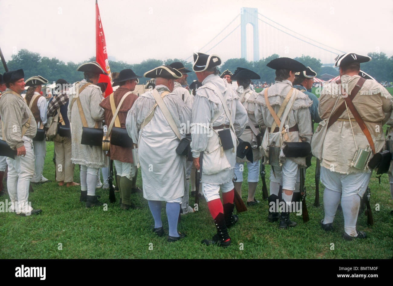 Battle of Long Island reenactment Brooklyn New York Stock Photo - Alamy