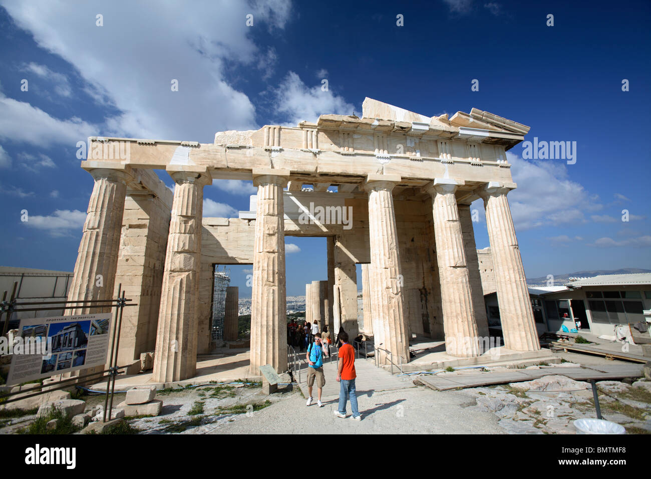 The Propylaea, monumental gateway to the Acropolis, Athens, Greece ...
