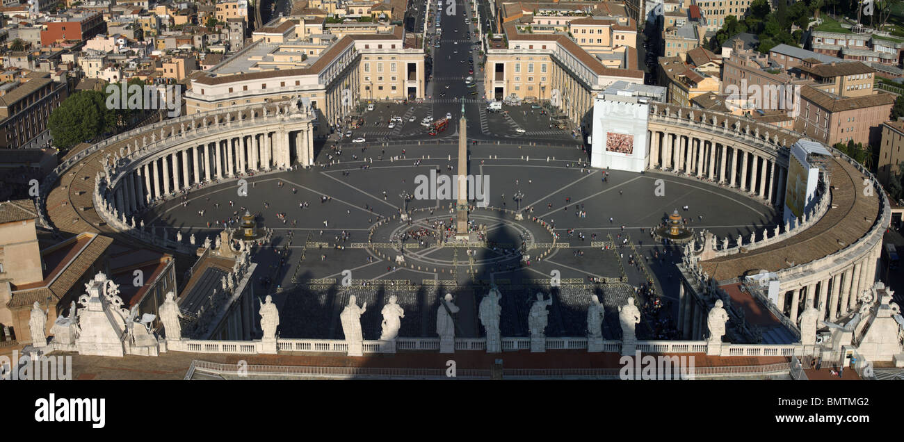View of Rome from the Dome of St. Peter's Basilica, Rome, Italy Stock ...