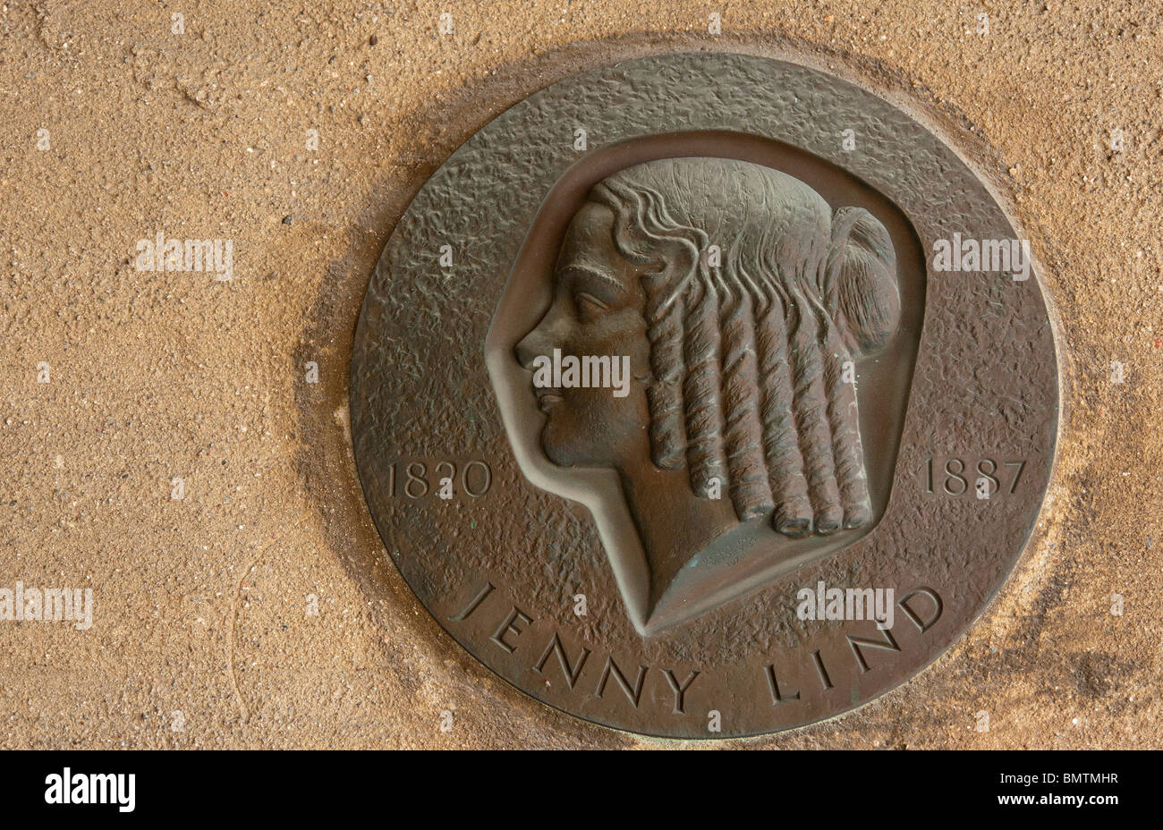 Plaque to Swedish opera singer Jenny Lind, Stockholm City Hall, Sweden ...