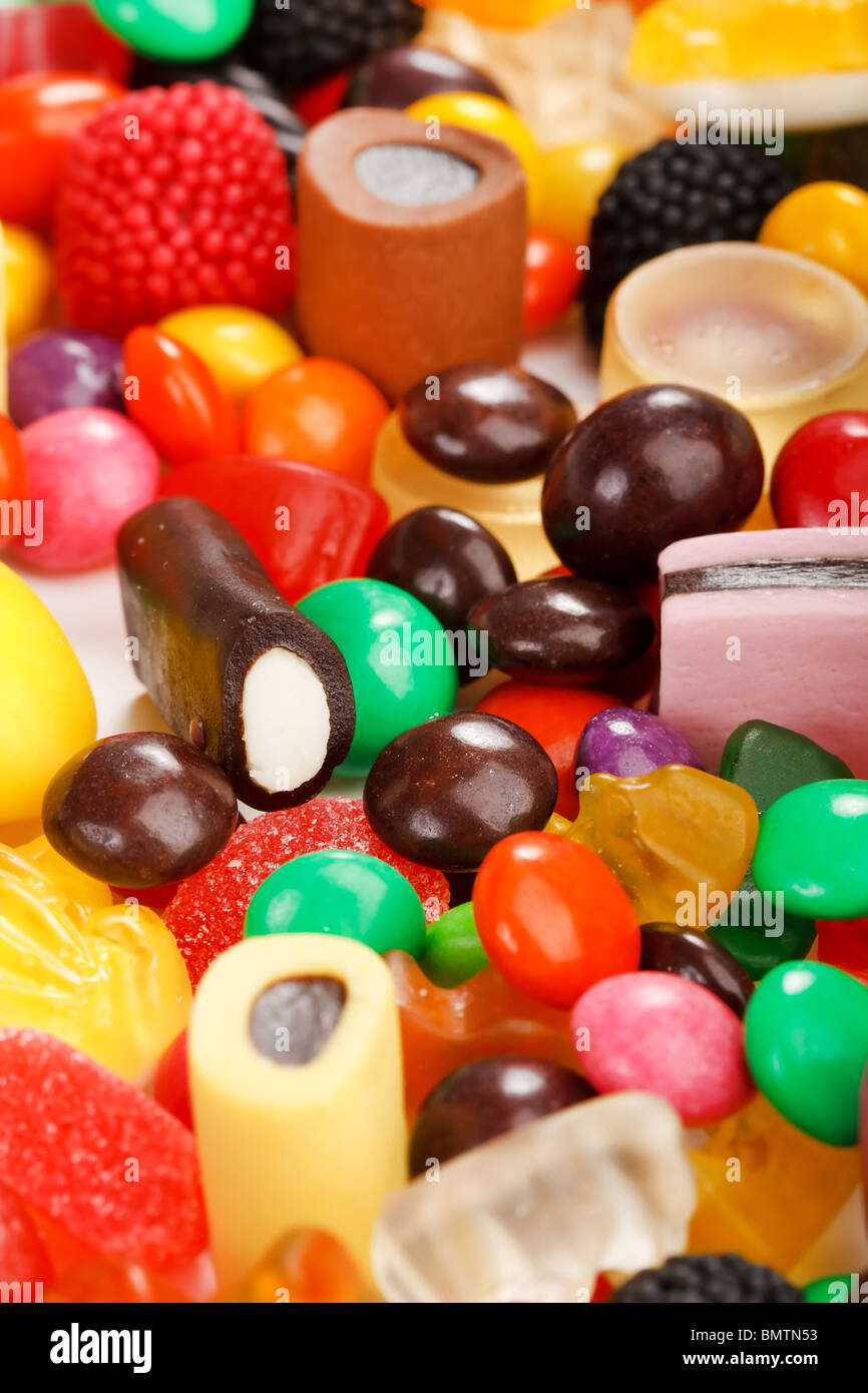 assortment of colorful candy Stock Photo - Alamy