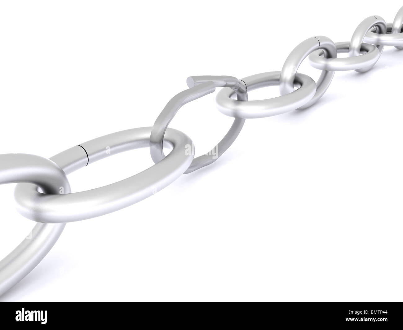 link in chain. 3d Stock Photo - Alamy