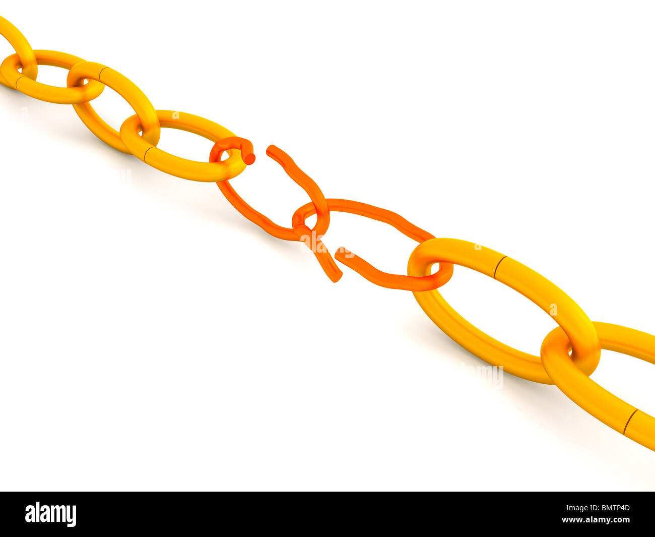 link in chain. 3d Stock Photo - Alamy