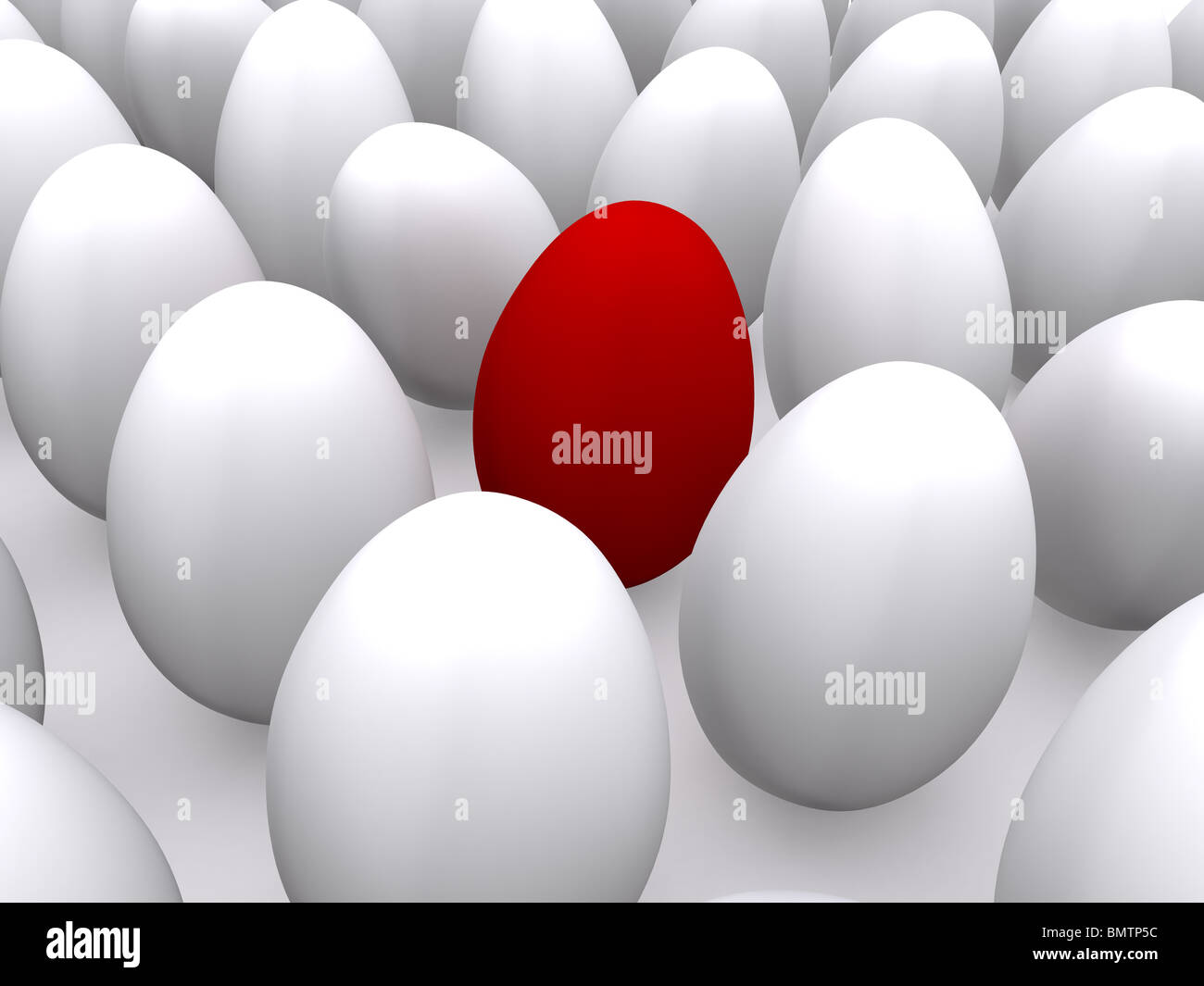 leadership of eggs. 3d Stock Photo - Alamy
