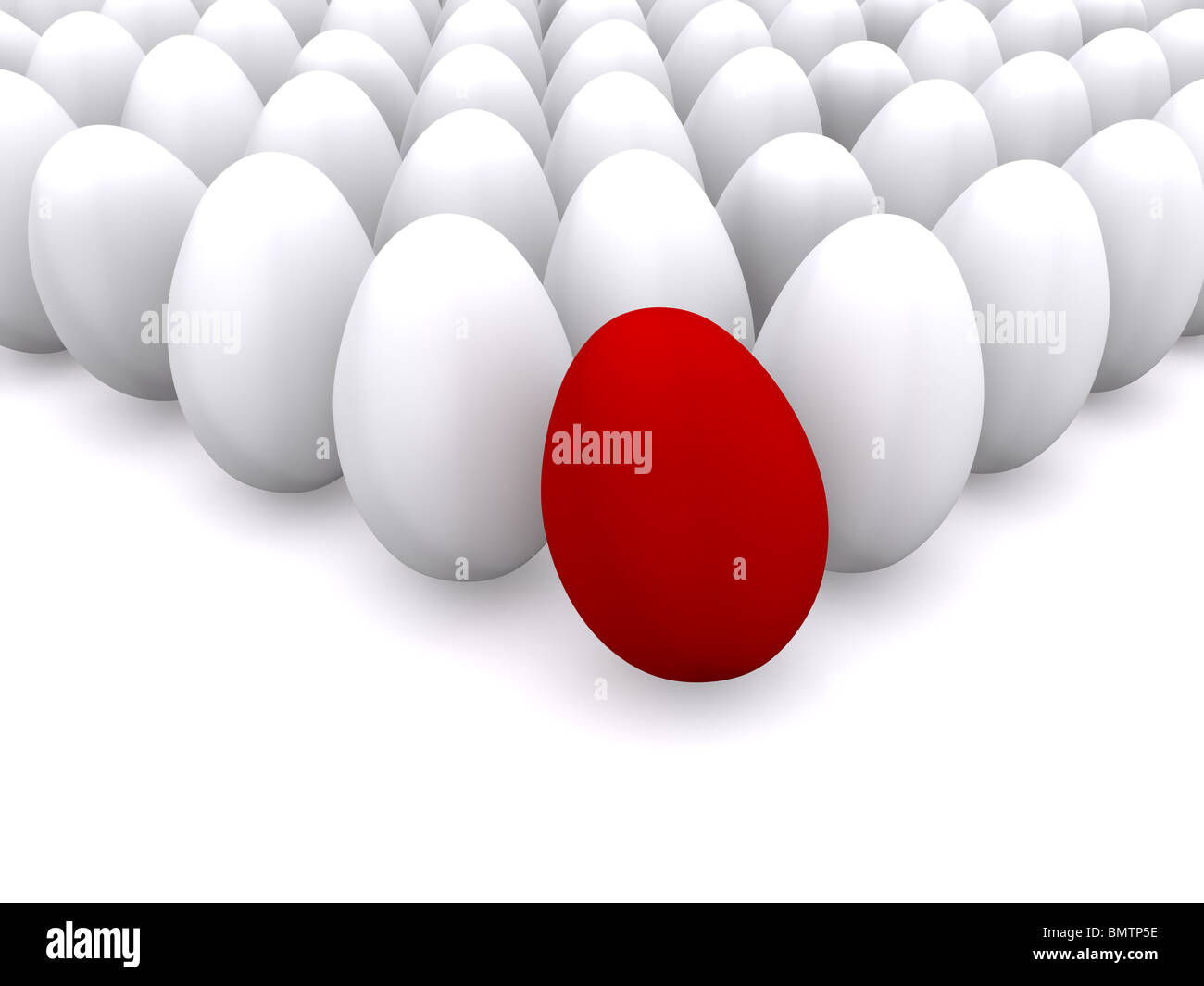 leadership of eggs. 3d Stock Photo - Alamy