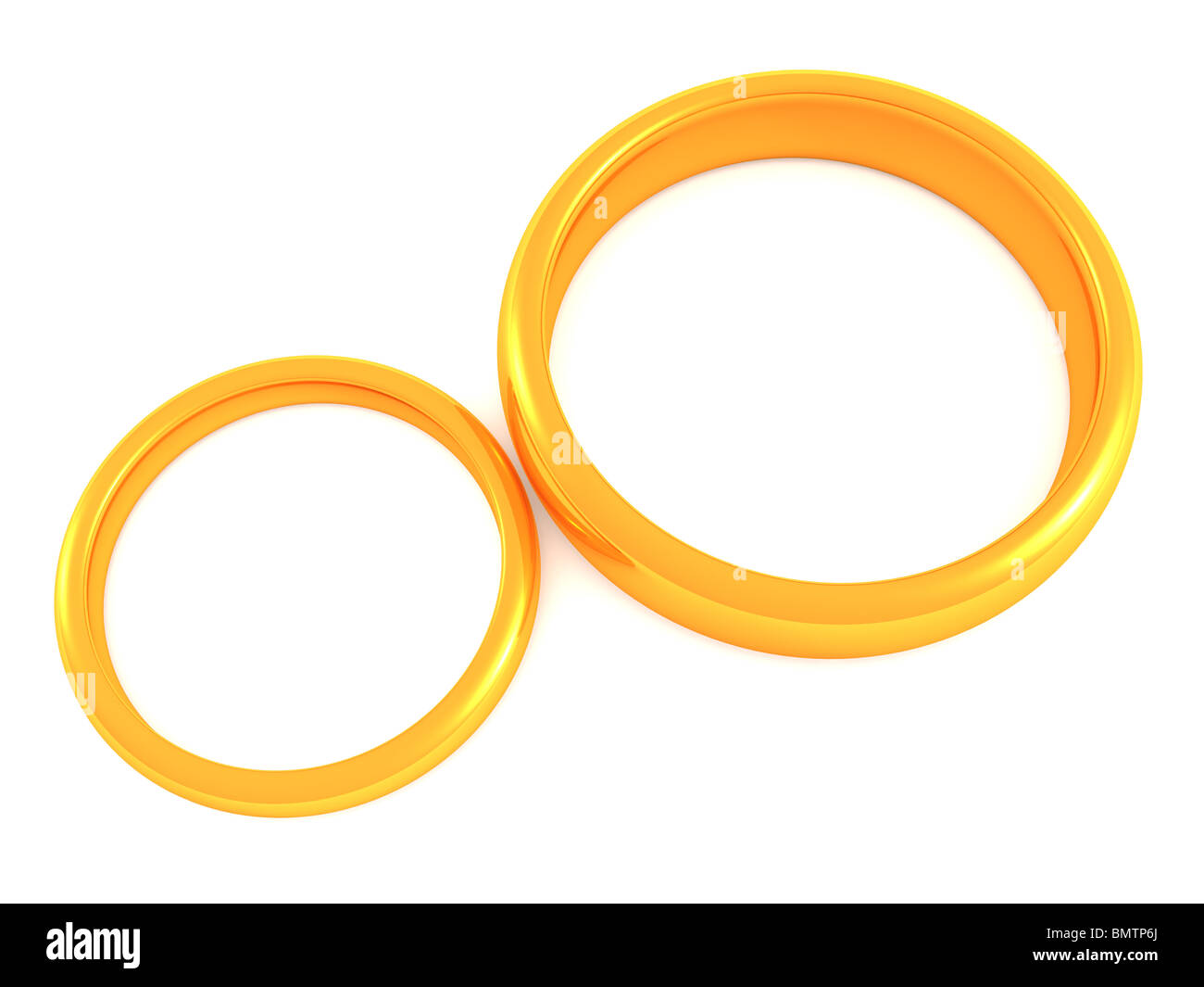 Two gold rings hi-res stock photography and images - Alamy
