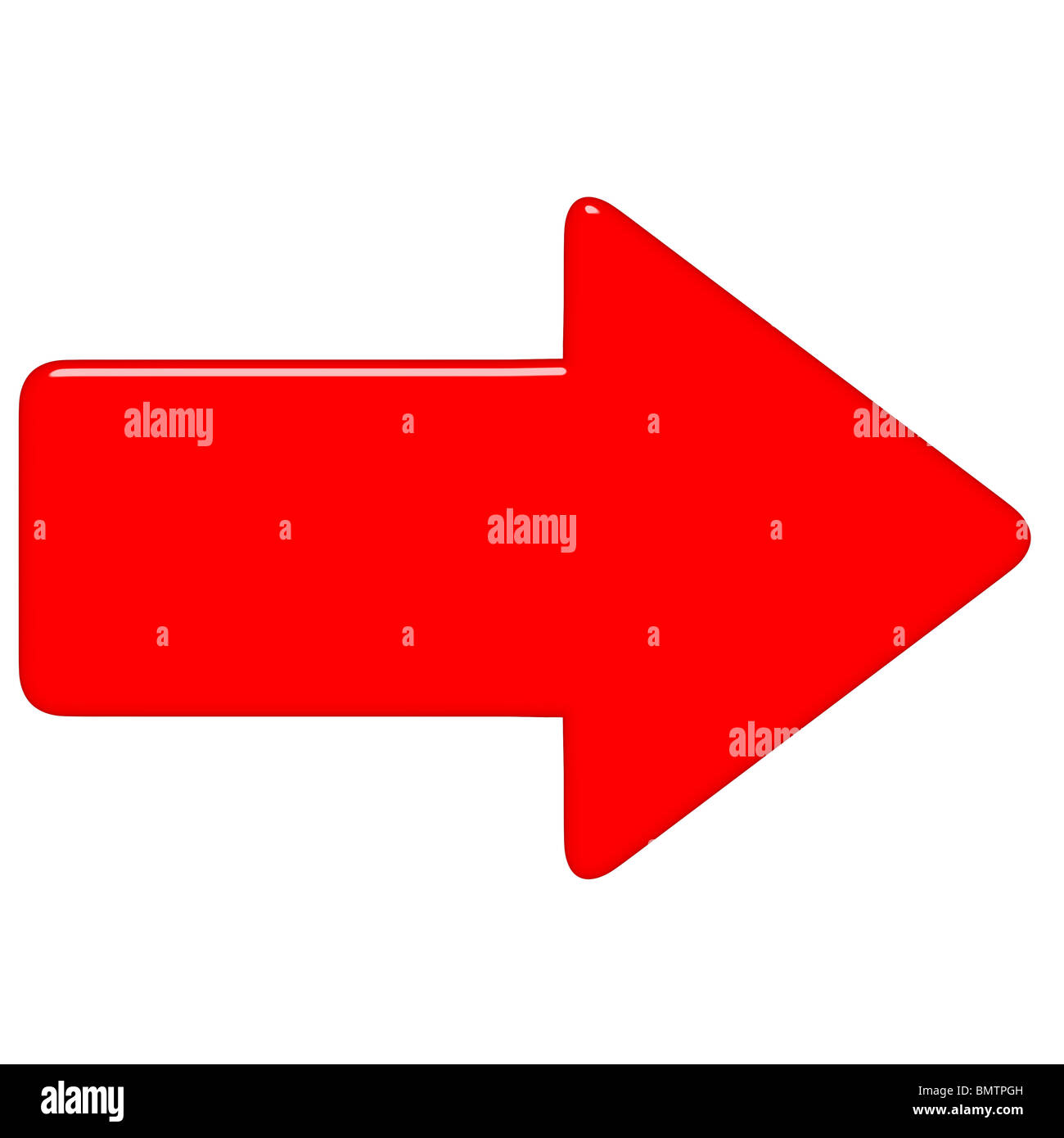 3d red arrow Stock Photo - Alamy