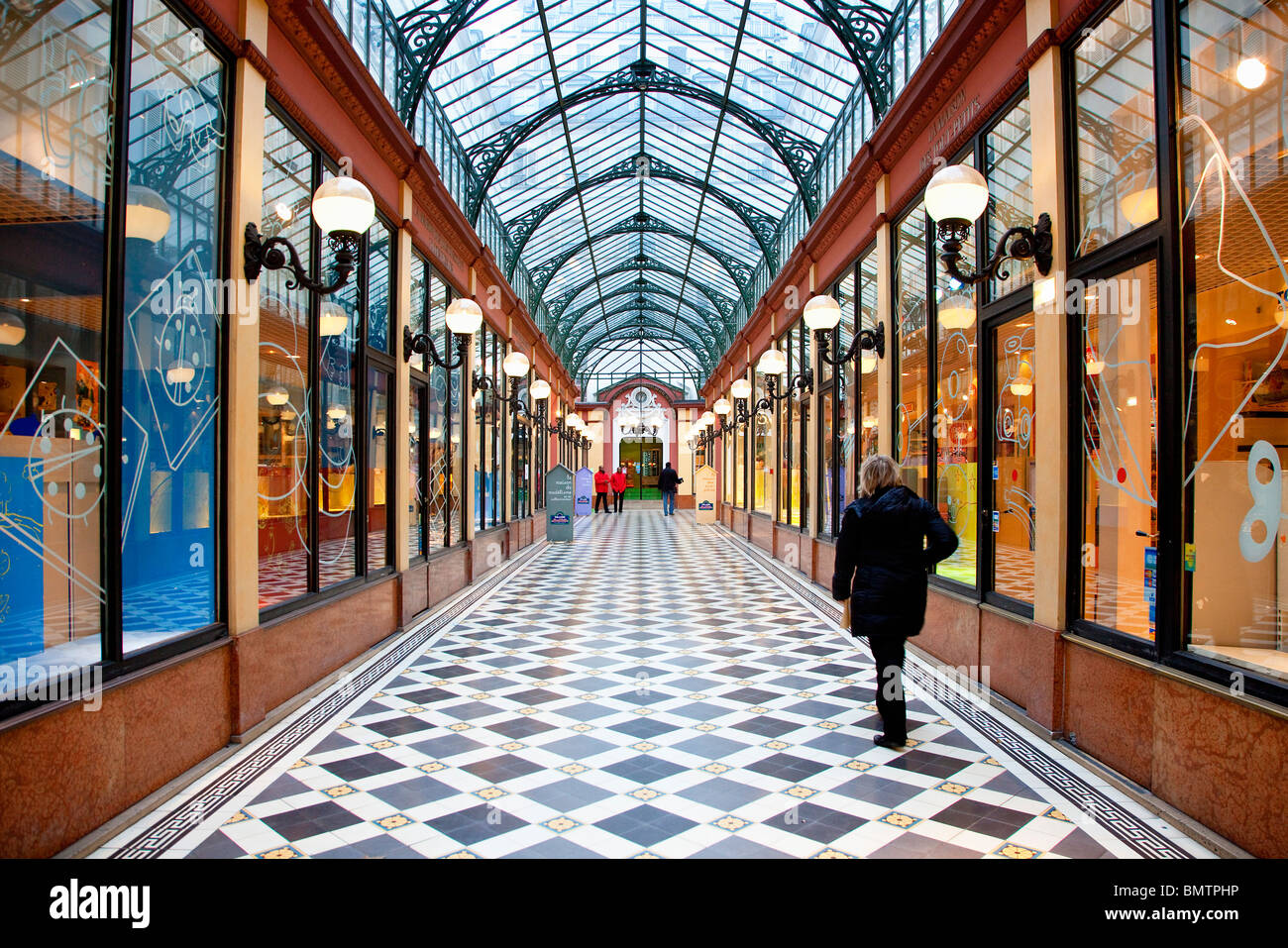 Paris, Grands Boulevards, Passage des Princes built in 1860 between ...