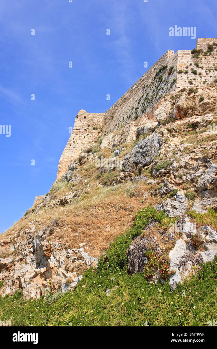 Crete Rethymnon Fortezza Wall Stock Photo - Alamy