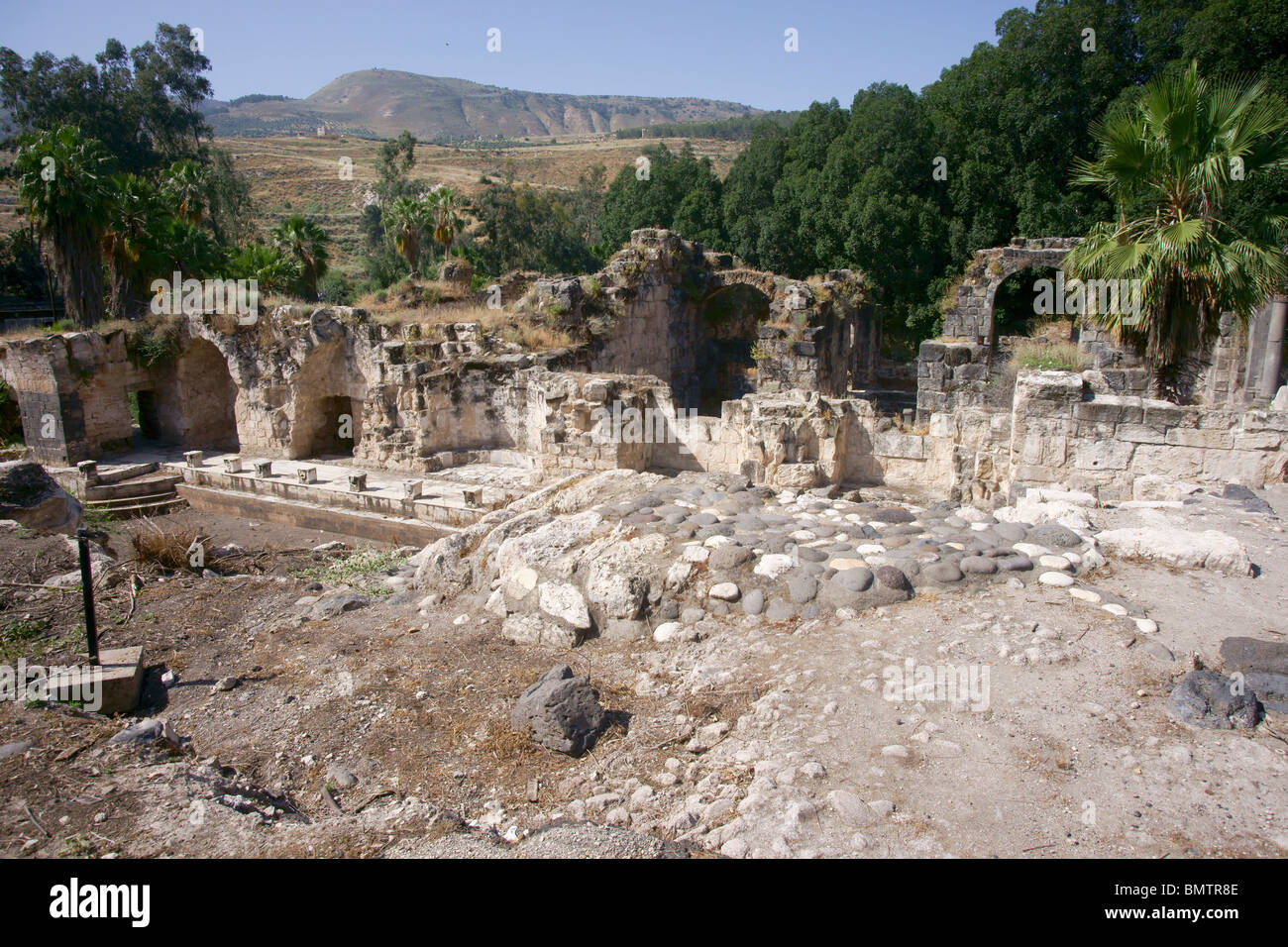 Israel, Golan Heights, Hamat Gader, Roman ruins Stock Photo - Alamy