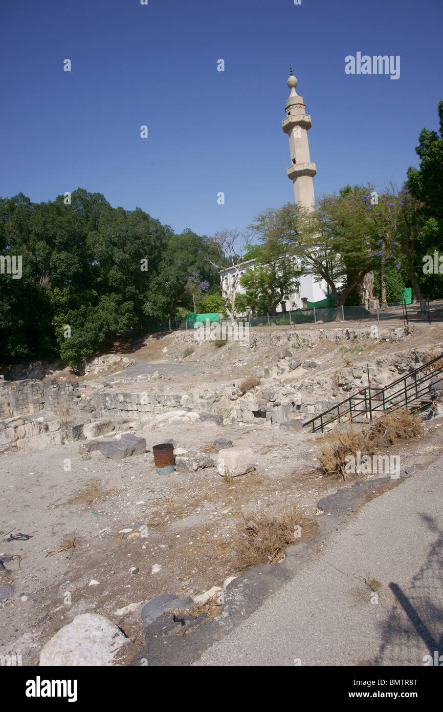 Israel, Golan Heights, Hamat Gader, Roman ruins Stock Photo - Alamy