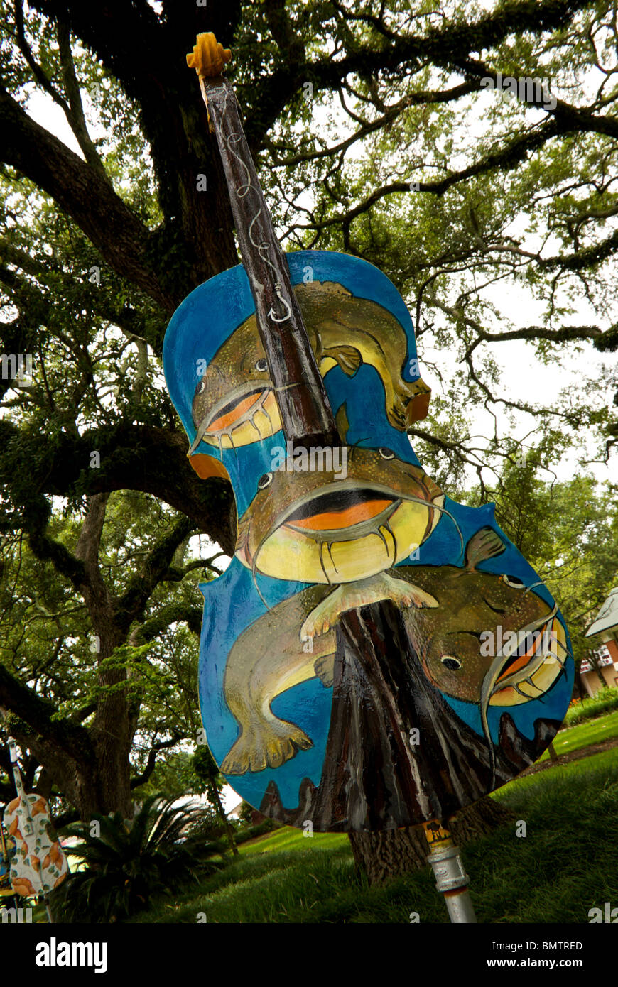 Larger than life decorated fibreglass fiddle part of Fiddle Mania art ...