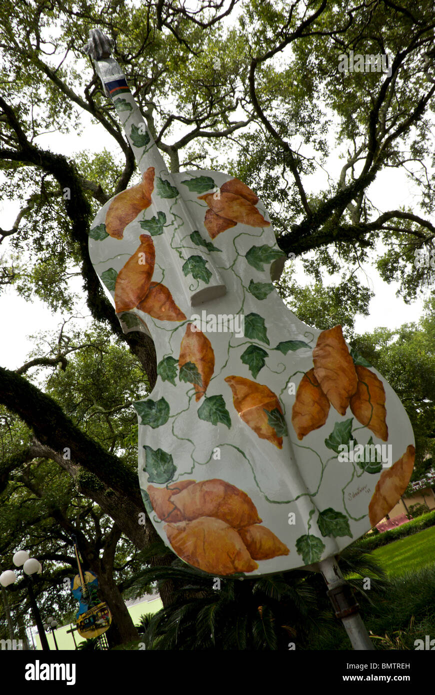 Larger than life decorated fibreglass fiddle part of Fiddle Mania art ...